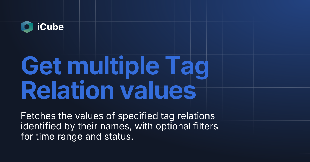 Get multiple Tag Relation values | iCube