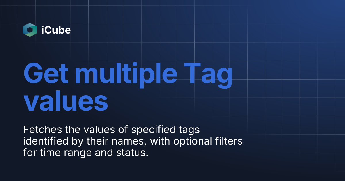 Get multiple Tag values | iCube