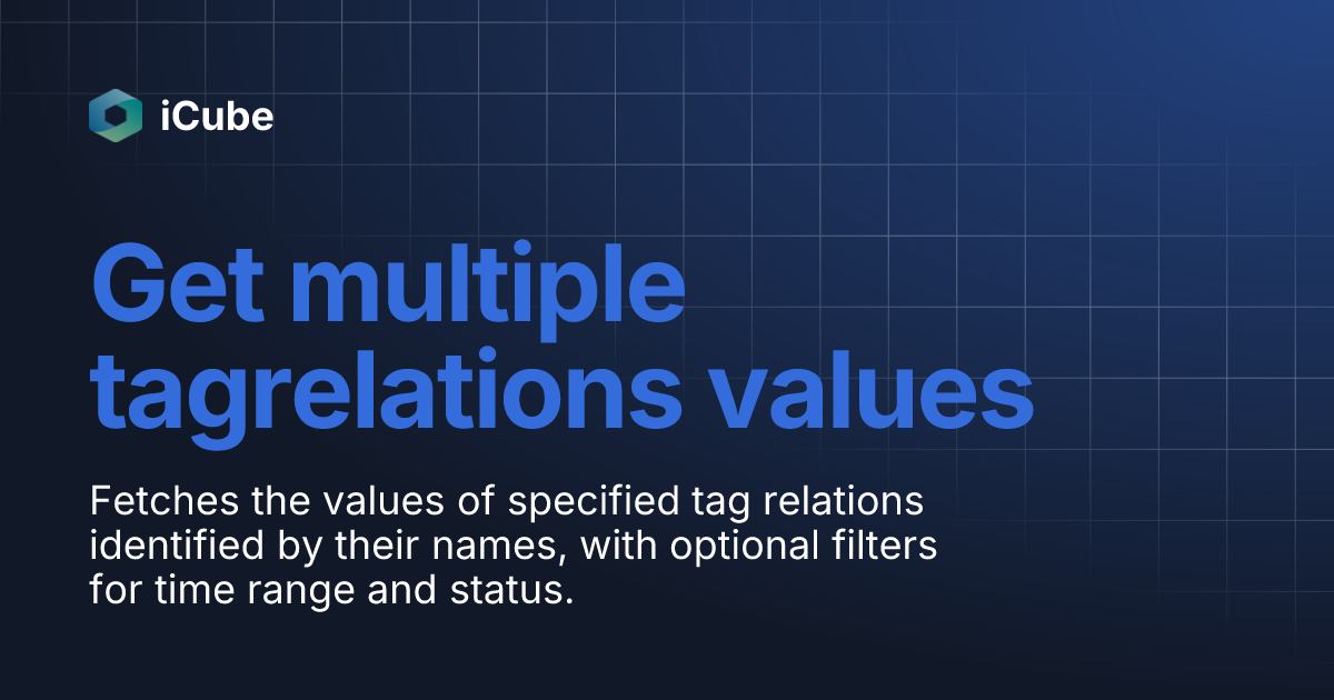 Get multiple tagrelations values | iCube